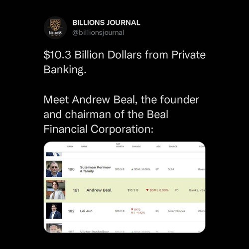 The man behind Beal Bank, a $32.6 billion private bank, The Story of ...