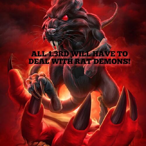 P.1/THEIRS DEMONS THAT LOOK LIKE HUGE RATS! SURROUNDING THE LOST ...