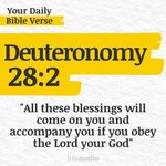 What's the Key to Receiving a Blessing? (Deuteronomy 28:2) from Your ...